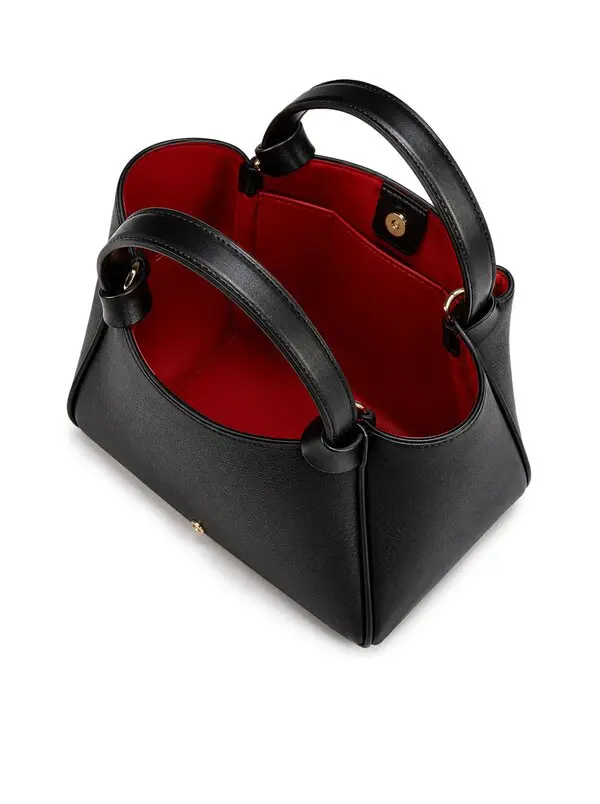 CHRISTIAN LOUBOUTIN Bettina Mini Calfskin Tote Bag - Black