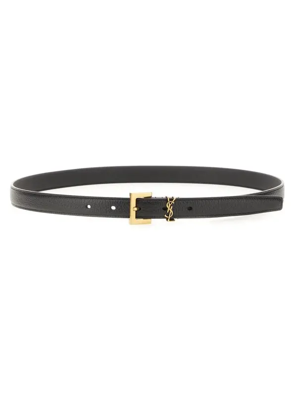 Saint Laurent Cassandre Belt - Black
