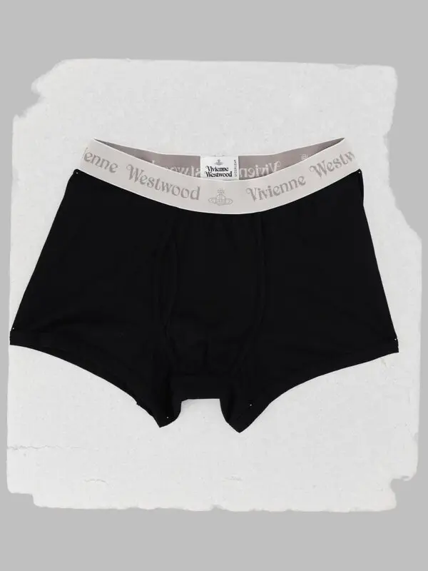 VIVIENNE WESTWOOD Set Da Due Boxer In Cotone - Black