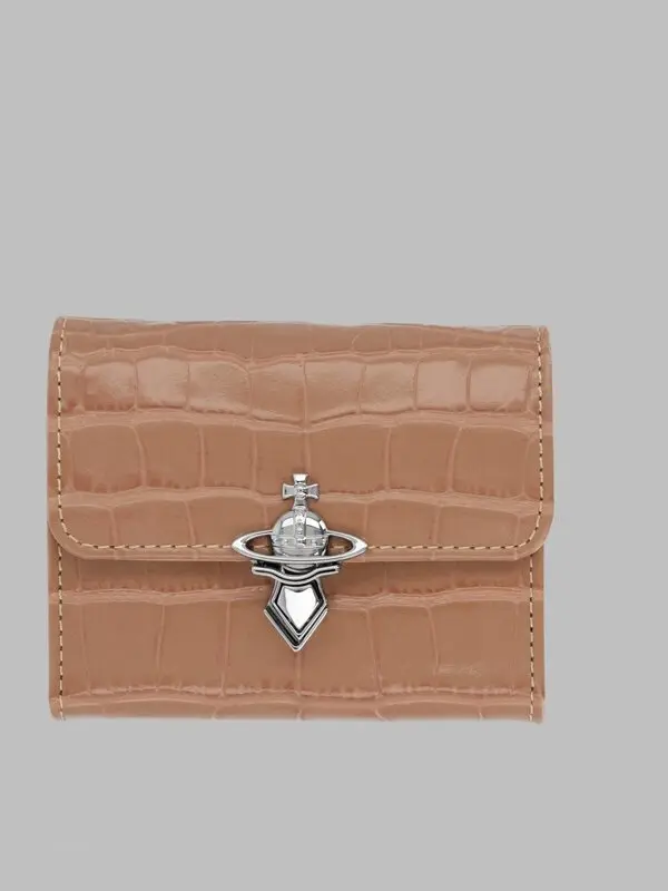 VIVIENNE WESTWOOD Orb Clasp Wallet - Brown