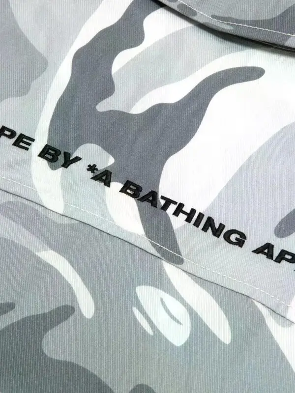 AAPE BY *A BATHING APE Camouflage-print Short-sleeve Shirt