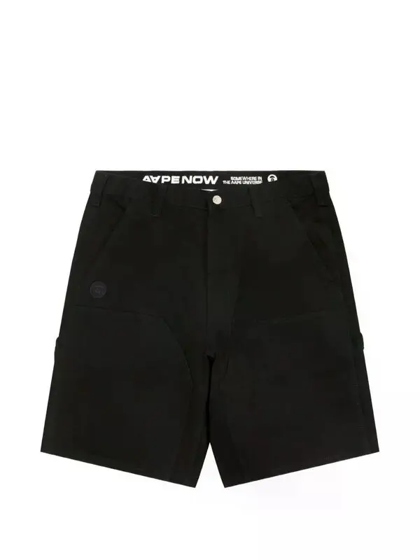 AAPE BY *A BATHING APE Embroidered Cotton Shorts