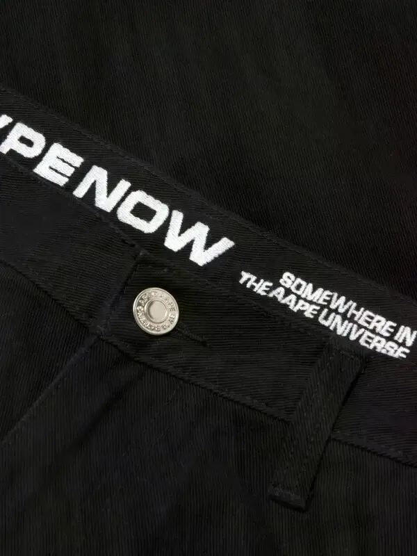 AAPE BY *A BATHING APE Embroidered Cotton Shorts