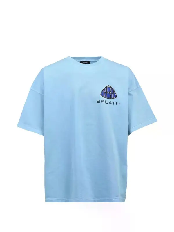 BREATH Logo-print T-shirt - Blue