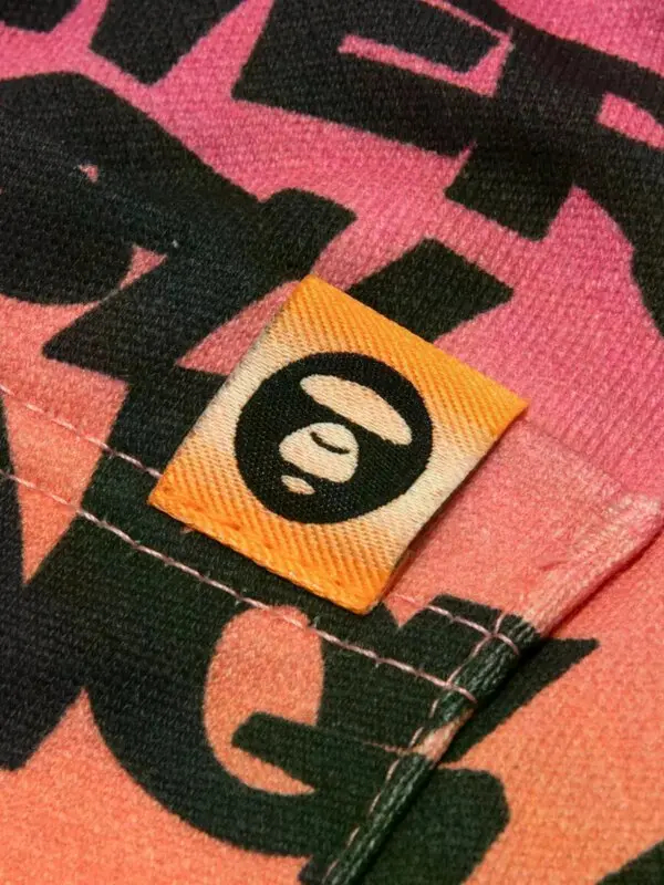 AAPE BY *A BATHING APE Graffiti Print Cotton Shorts