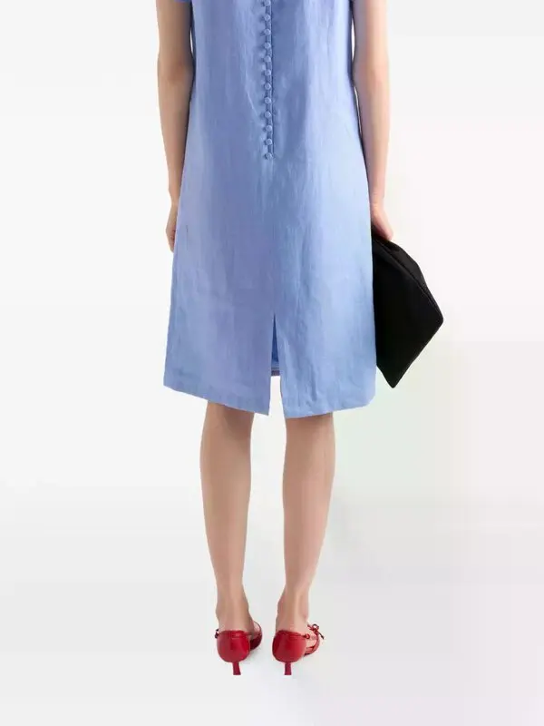 Prada Embroidered Linen Dress
