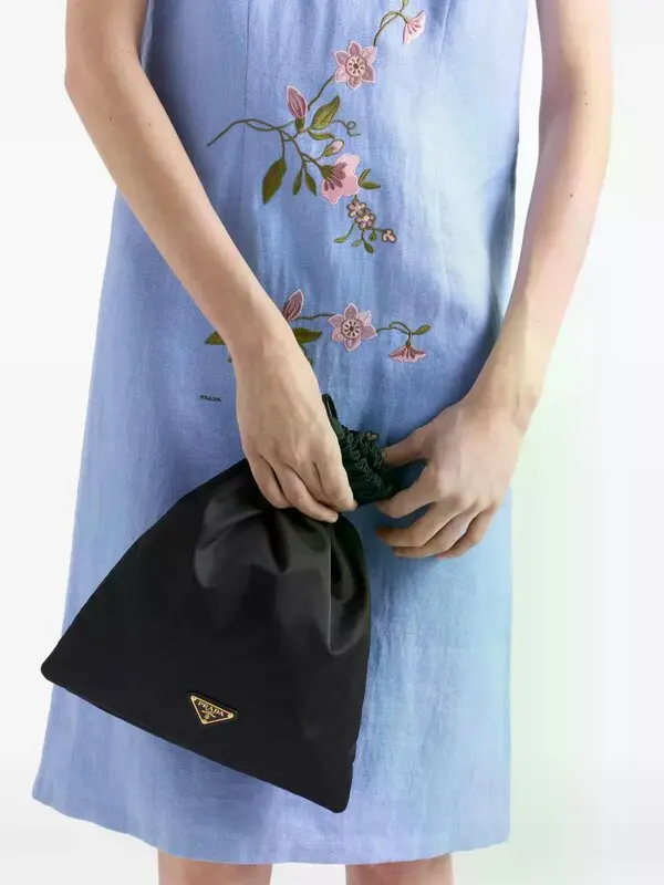 Prada Embroidered Linen Dress