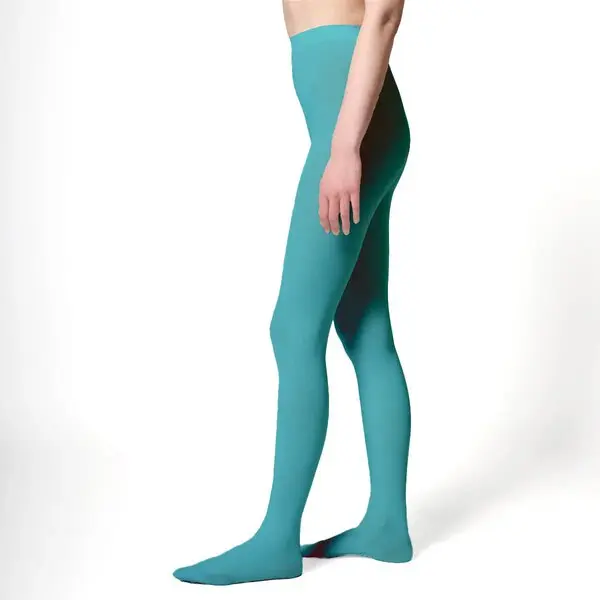 STEMS Lux 65 Opaque Tights - Aqua Blue