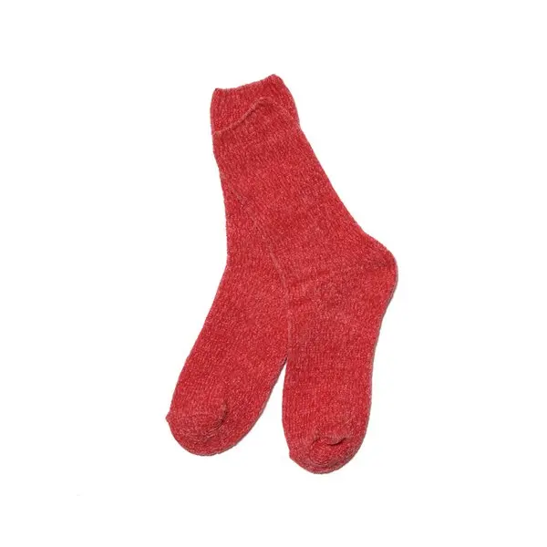 STEMS Sydney Plush Crew Socks - Red