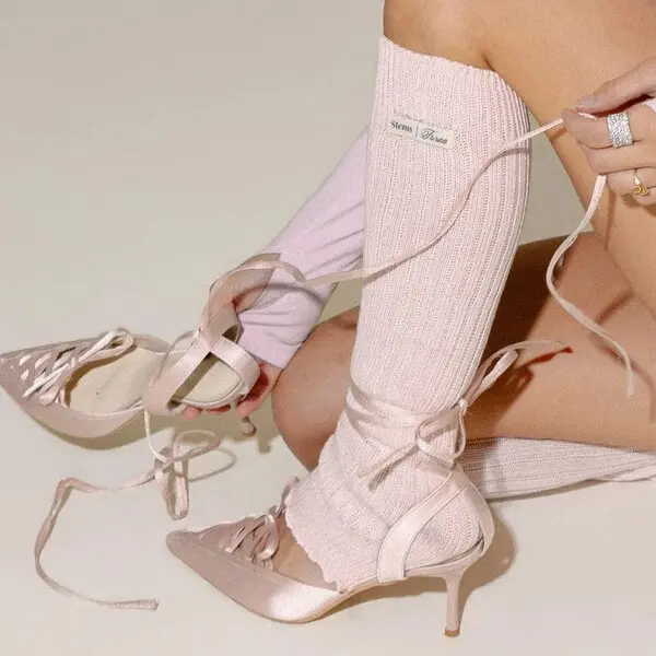 STEMS X Forza Pilates Legwarmers - Pink Rose