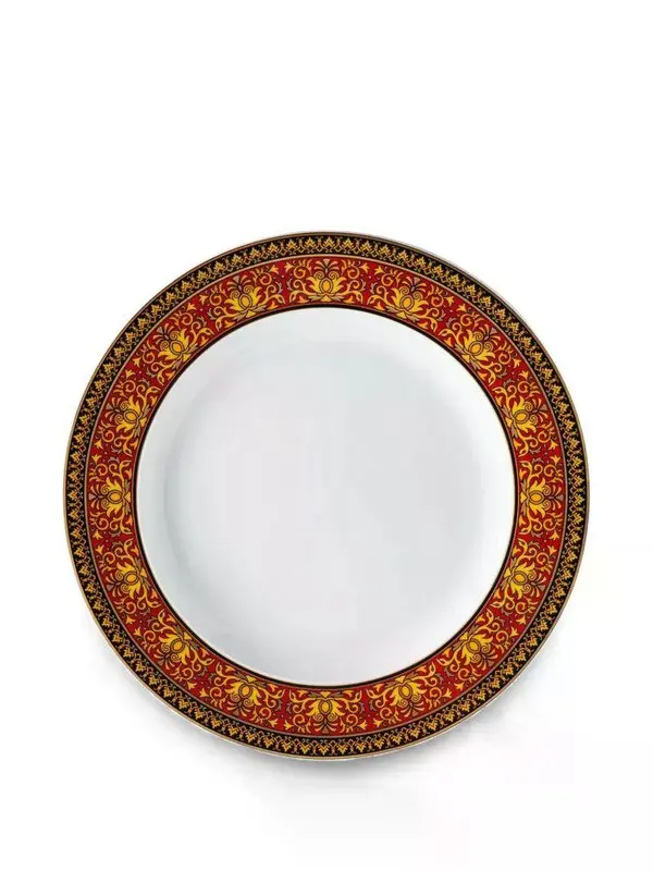 Versace X Rosenthal Barocco-print Plate - Red