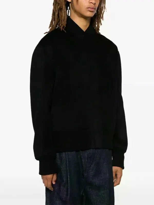 Eric Bompard Double-sided Wool Blend Bomber Jacket