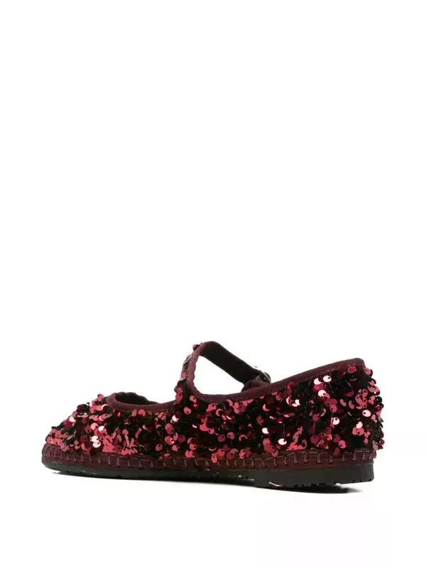 FLABELUS Little Prince Sequin-embellished Ballet Flats