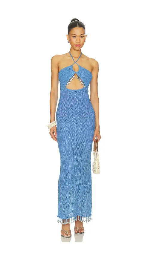 CAPITTANA Daria Maxi Dress - Blue