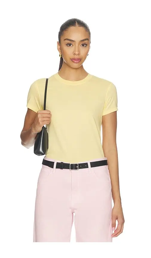 FRAME The Vintage Baby Tee - Lemon