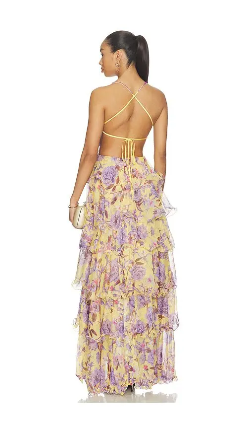 PatBO Peony Butterfly Maxi Dress