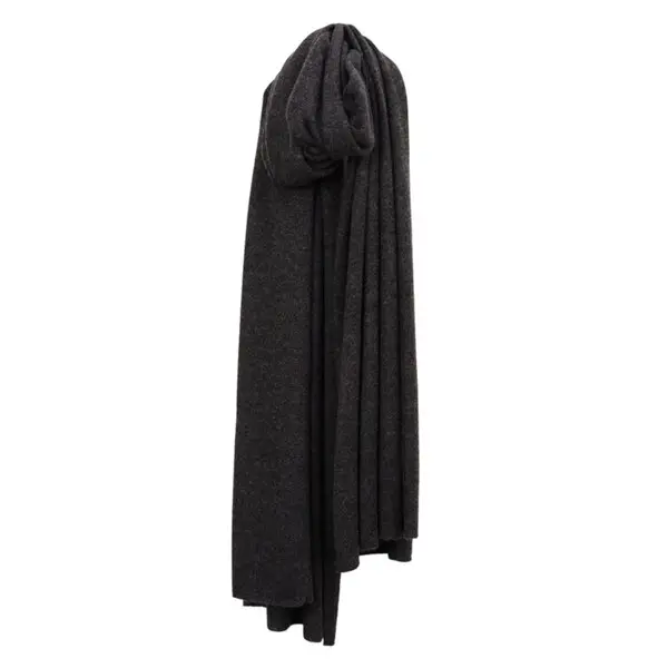 COVE Lola Charcoal Cashmere Travel Wrap - Grey