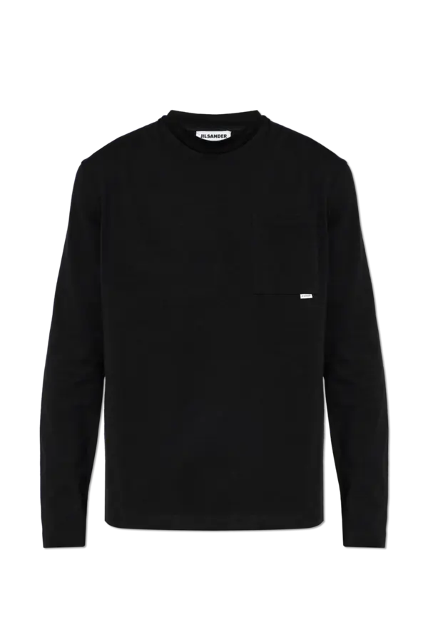 JIL SANDER Long Sleeve T-shirt - Black