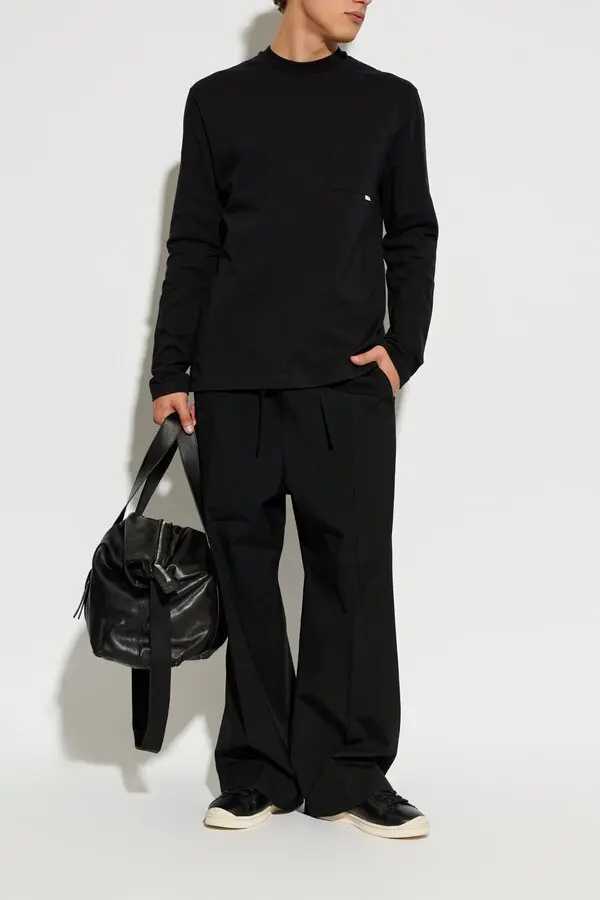 JIL SANDER Long Sleeve T-shirt - Black