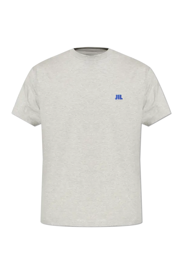JIL SANDER T-shirt With Embroidered Logo - Grey