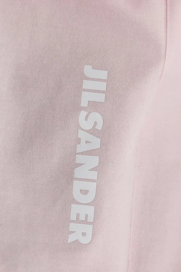 JIL SANDER Cotton T-shirt With Printed Logo - Pink