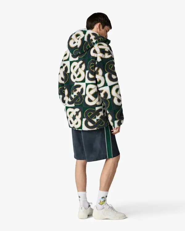 Casablanca Checked Monogram Fleece Jacket