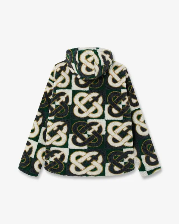 Casablanca Checked Monogram Fleece Jacket