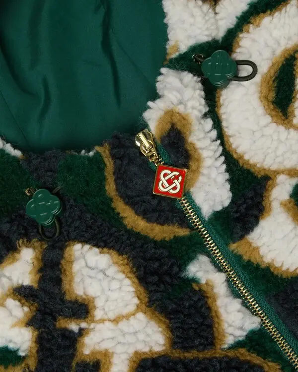 Casablanca Checked Monogram Fleece Jacket