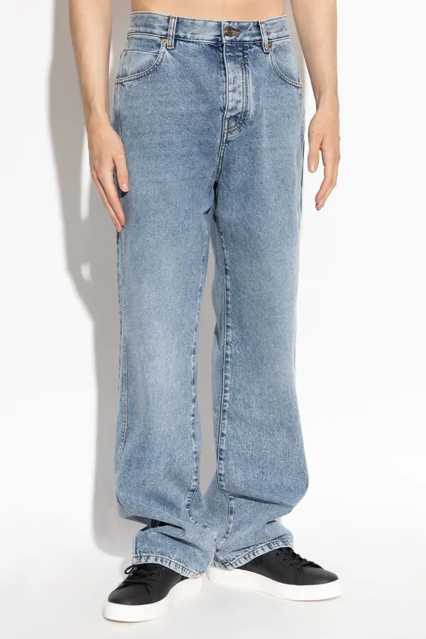 Balmain Straight-leg Cotton Jeans