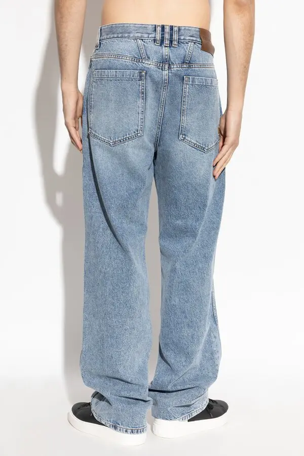 Balmain Straight-leg Cotton Jeans
