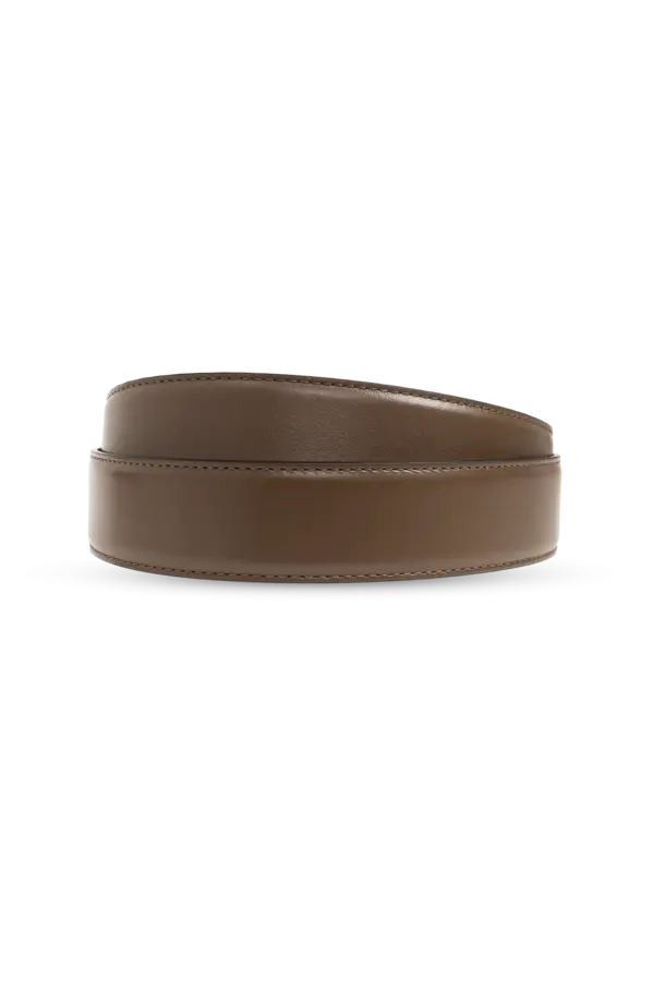 Versace Leather Belt With Medusa Buckle
