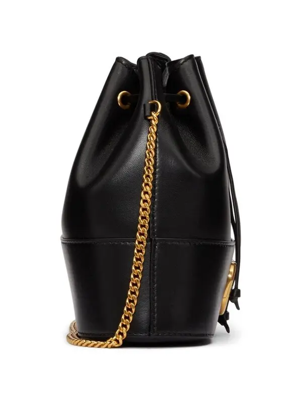 Valentino Garavani Vlogo Signature Mini Bucket Bag - Black