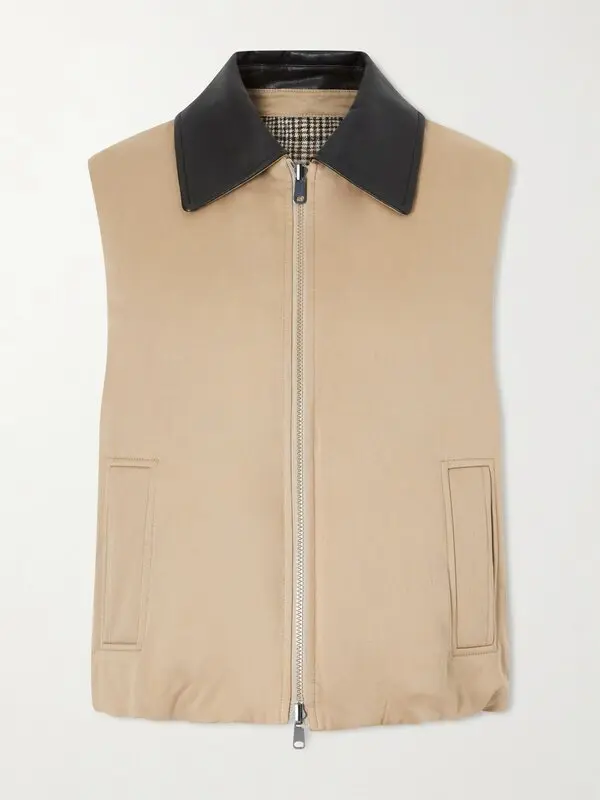 Brunello Cucinelli Reversible Padded Gilet - Gray