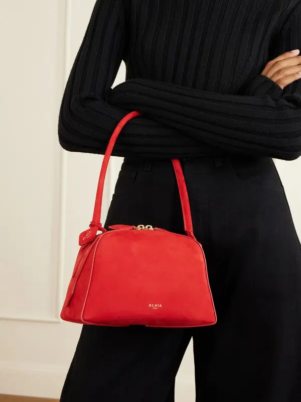 Alaïa Le Bouledogue Mini Shoulder Bag - Red
