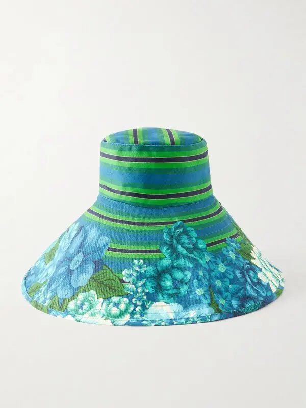 ALEMAIS Margo Printed Cotton-twill Sunhat - Multi