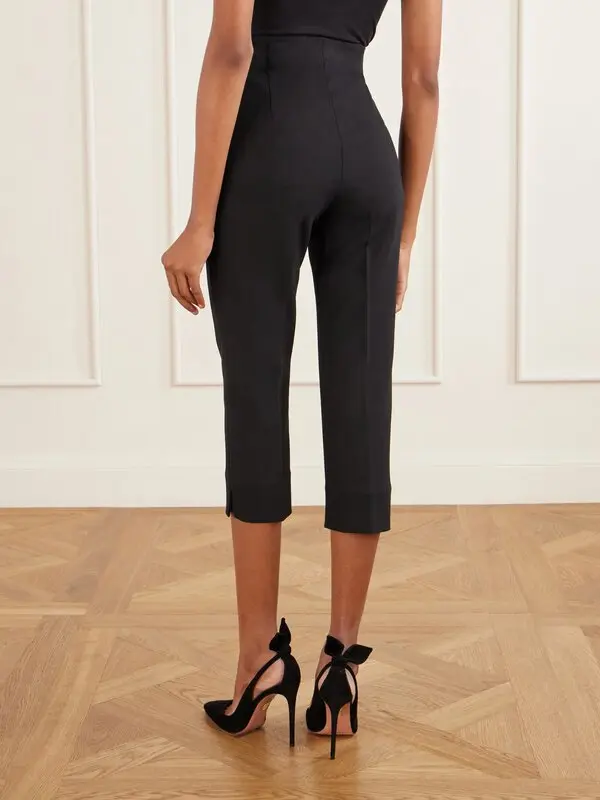Carolina Herrera Camila Wool-blend Capri Pants