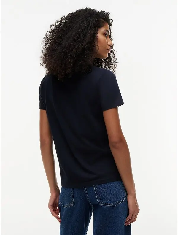 Tommy Hilfiger Embroidered Logo T-shirt - Navy