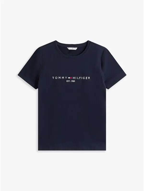 Tommy Hilfiger Embroidered Logo T-shirt - Navy
