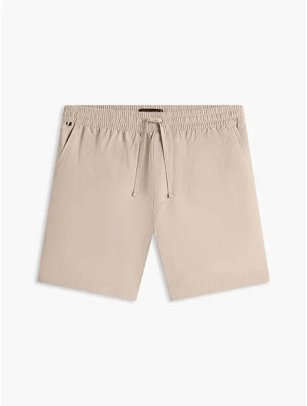 Tommy Hilfiger Cotton-linen Blend Drawstring Shorts - Beige