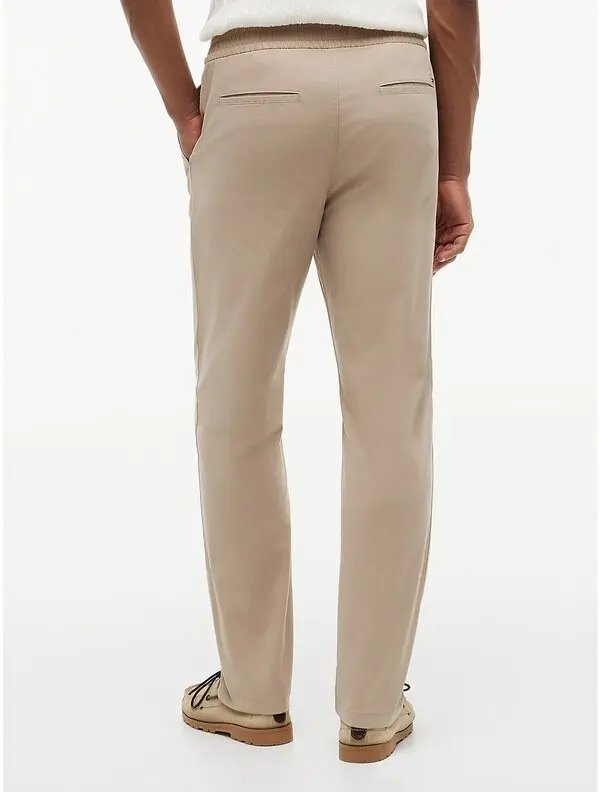Tommy Hilfiger Elastic-waist Dobby Pants - Beige