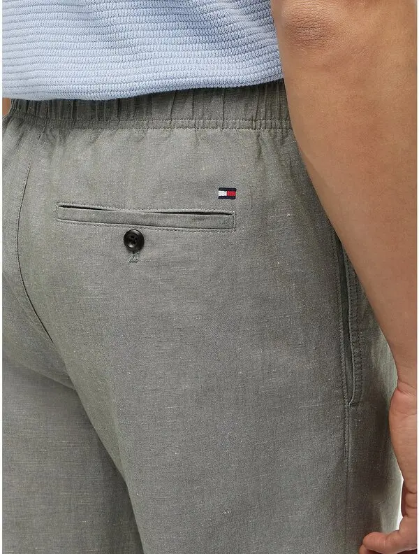 Tommy Hilfiger Cotton-linen Blend Relaxed Fit Trousers
