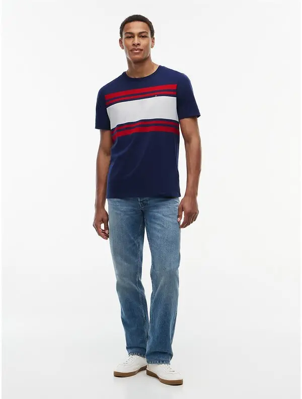 Tommy Hilfiger Block Stripe T-shirt - Navy