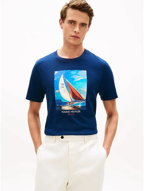 Tommy Hilfiger Hilfiger Sailing Photo Print T-shirt
