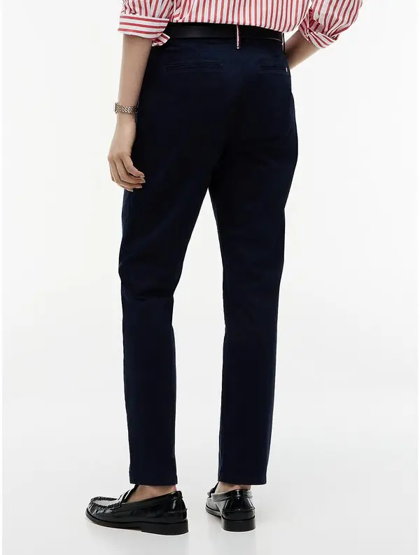 Tommy Hilfiger Slim Fit Chinos With Stretch Cotton Blend - Navy