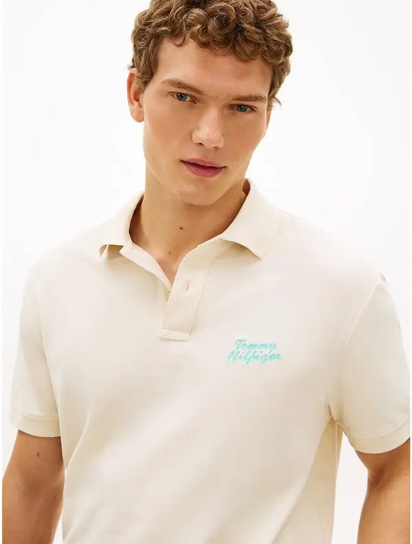 Tommy Hilfiger Classic Fit Embroidered Palm Tree Polo