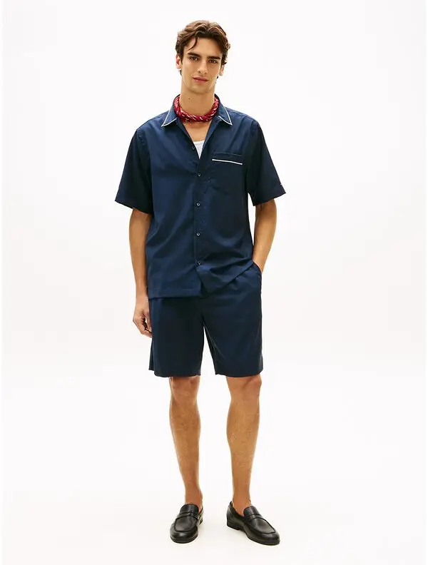 Tommy Hilfiger Relaxed Fit Lightweight Wool Shirt