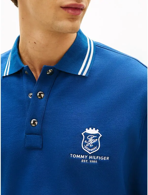 Tommy Hilfiger Monogram Crest Rugby Polo Sweatshirt