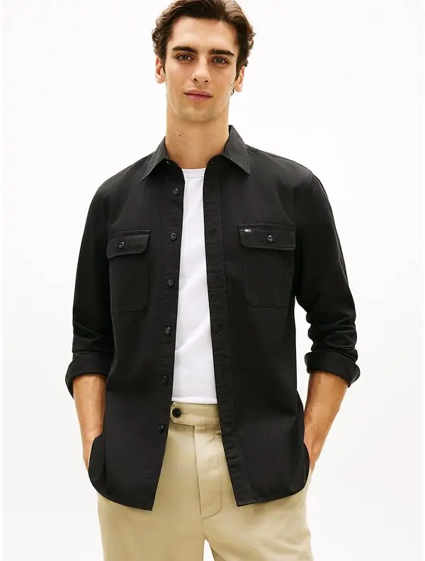 Tommy Hilfiger Regular Fit Brushed Twill Overshirt