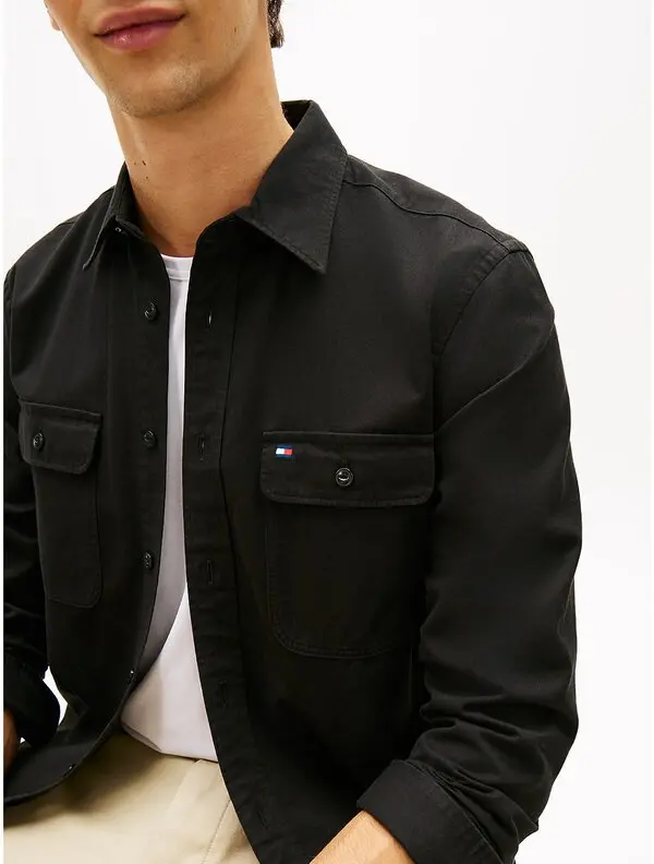 Tommy Hilfiger Regular Fit Brushed Twill Overshirt
