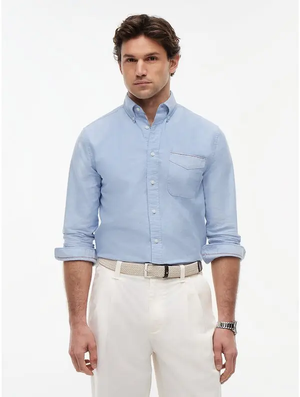 Tommy Hilfiger Regular Fit Stripe Pocket Oxford Shirt